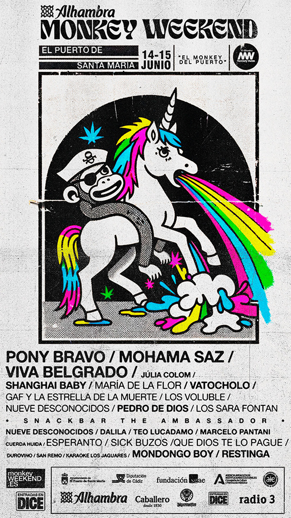 Alhambra Monkey Weekend llega con Pony Bravo, Mohama Saz, Viva Belgrado ...