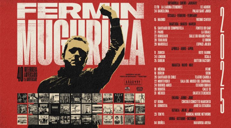 Fermín Muguruza continua su gira exitosa gira 40 aniversario - Muzikalia